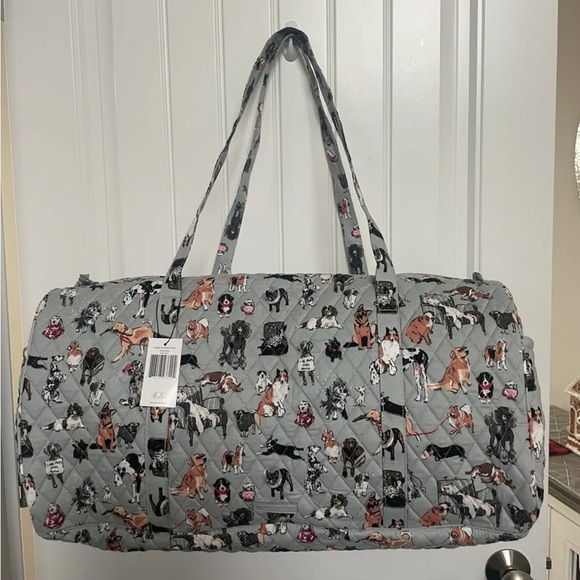 Vera Bradley | Bags | Vera Bradley Duffle Bag Large Duffle Bag Dogs ...